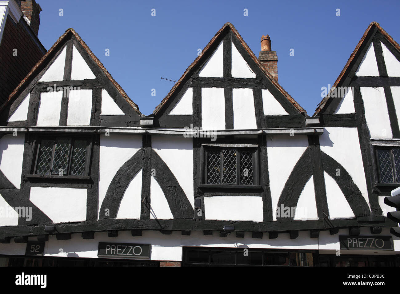Historic timber framed houses in historic hi-res stock photography and ...