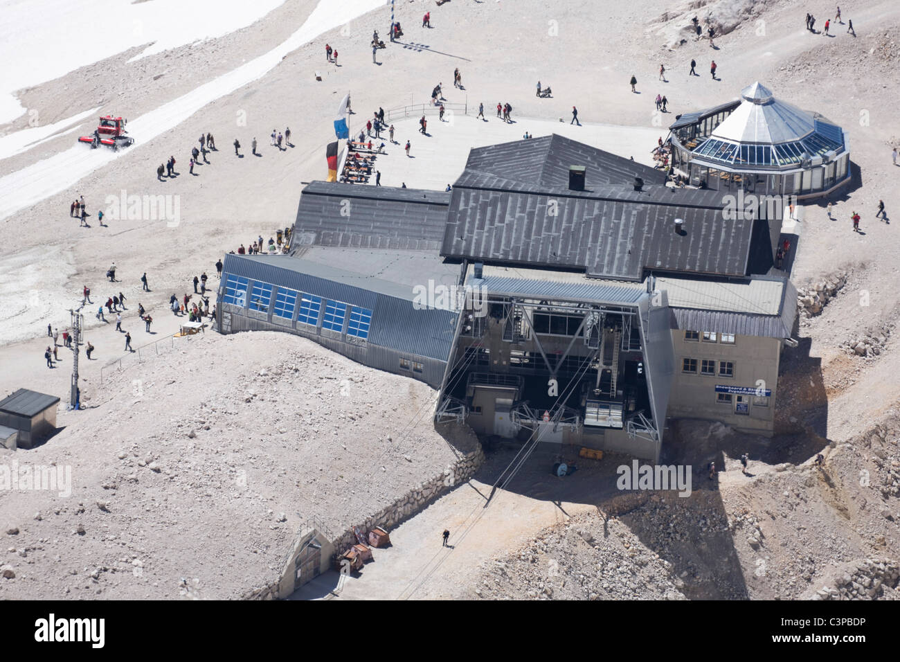 Germany, Bavaria, Zugspitze, Tourist platform "Zugspitzplatt Stock ...