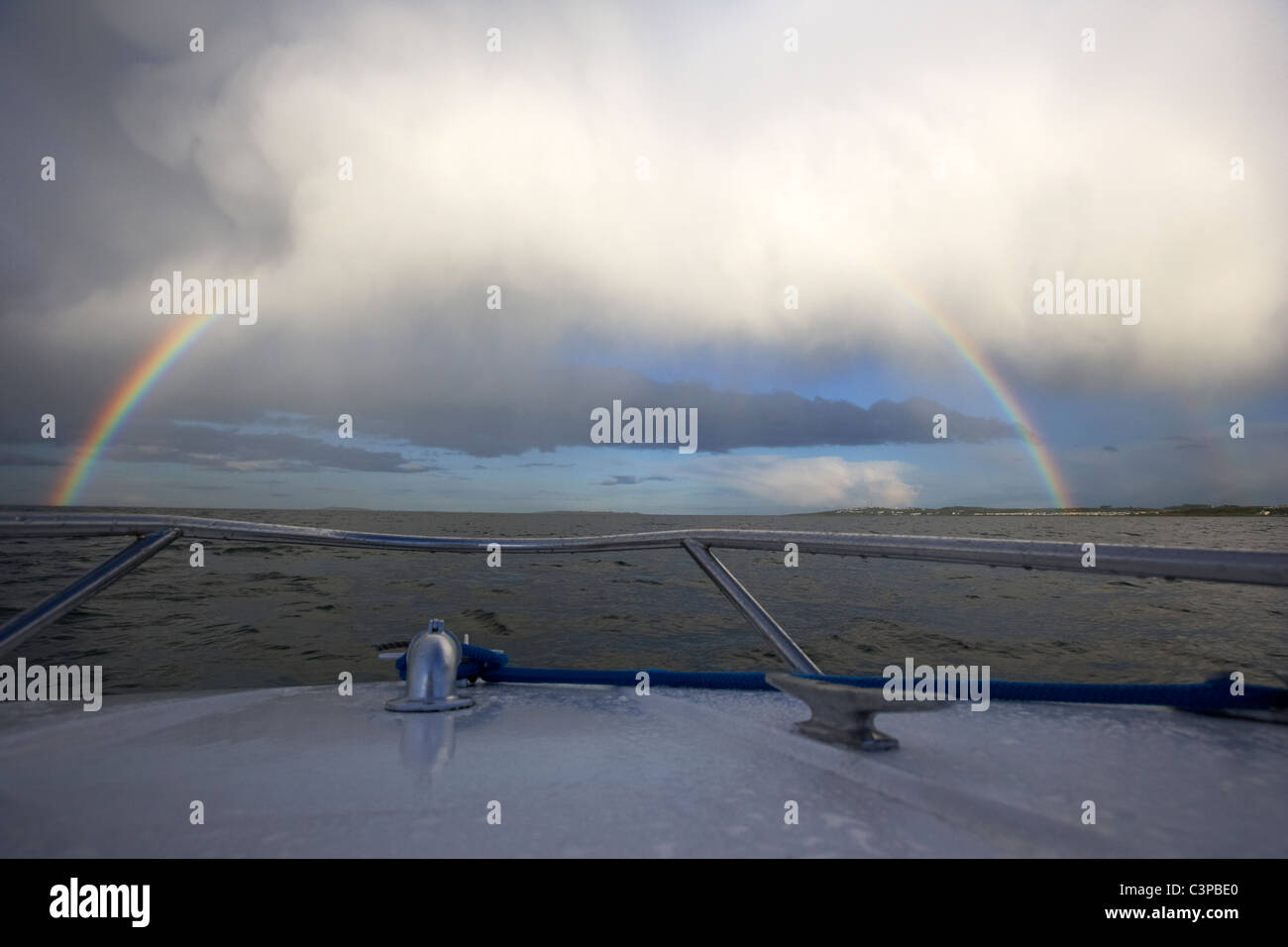 Rainbow forming over water hi-res stock photography and images - Alamy