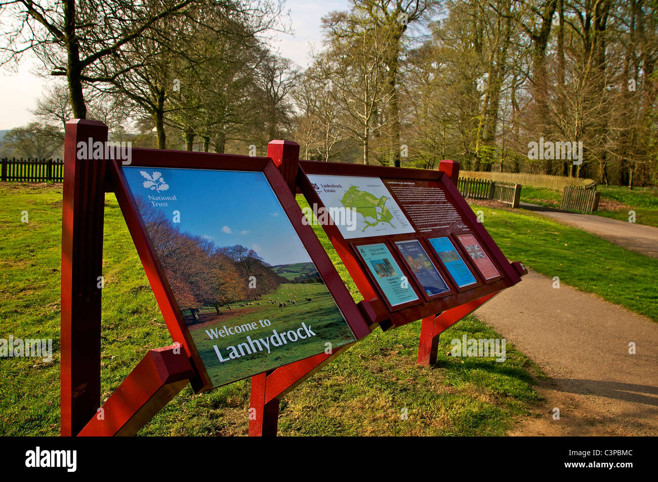 Lanhydrock Bodmin Cornwall UK National Trust House Gardens Entrance ...