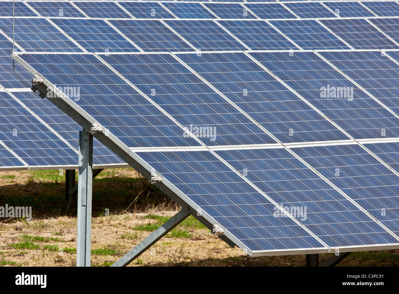 Solar Collectors of an industrial plant for alternative energy Stock ...