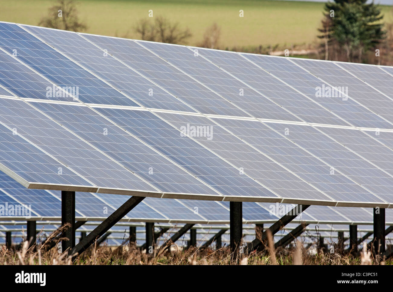 Solar Collectors of an industrial plant for alternative energy Stock ...