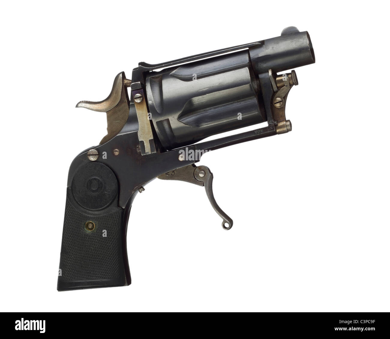 Revolver against white background, close up Stock Photo - Alamy