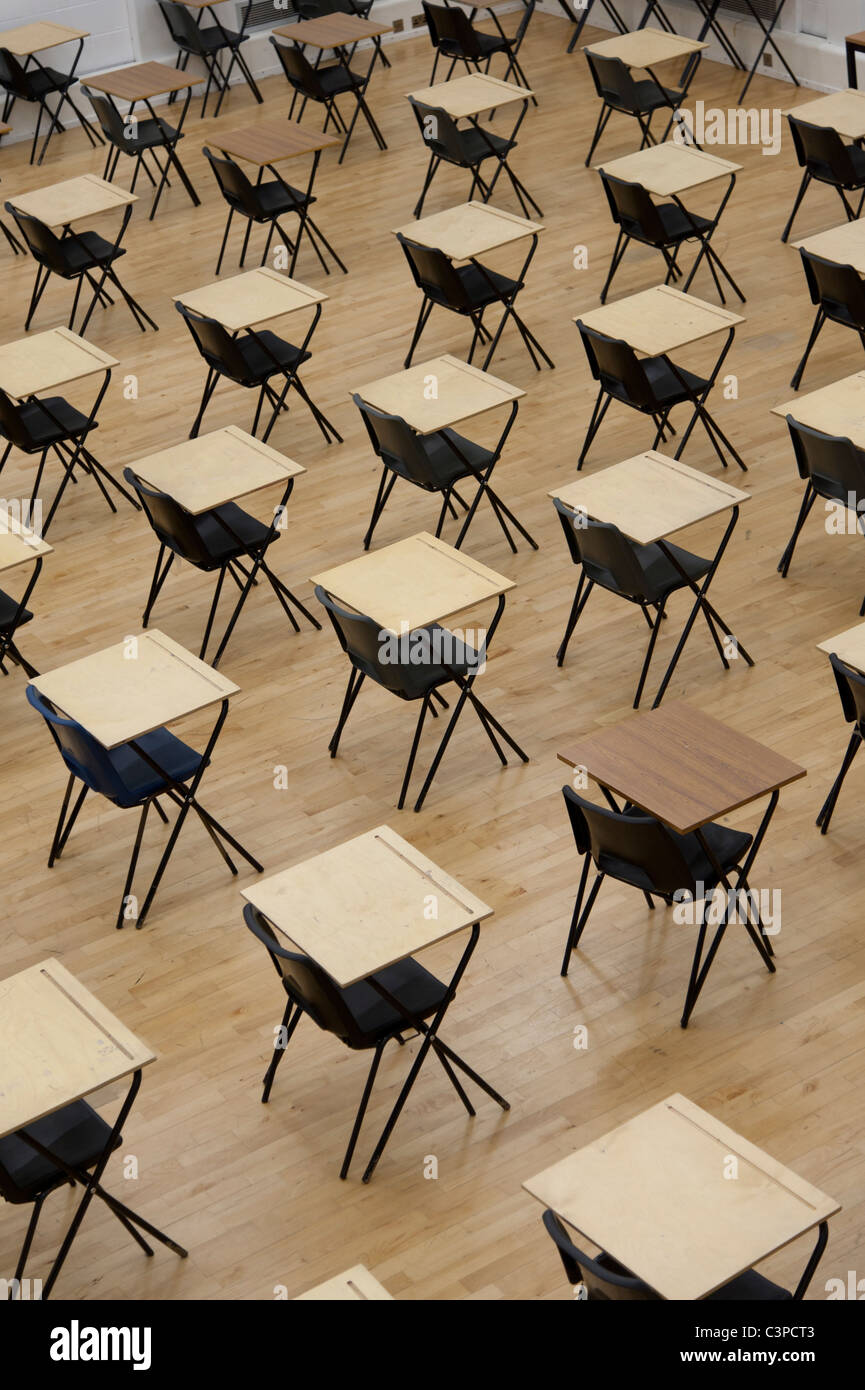 Examination Hall Empty Desks High Resolution Stock Photography and ...