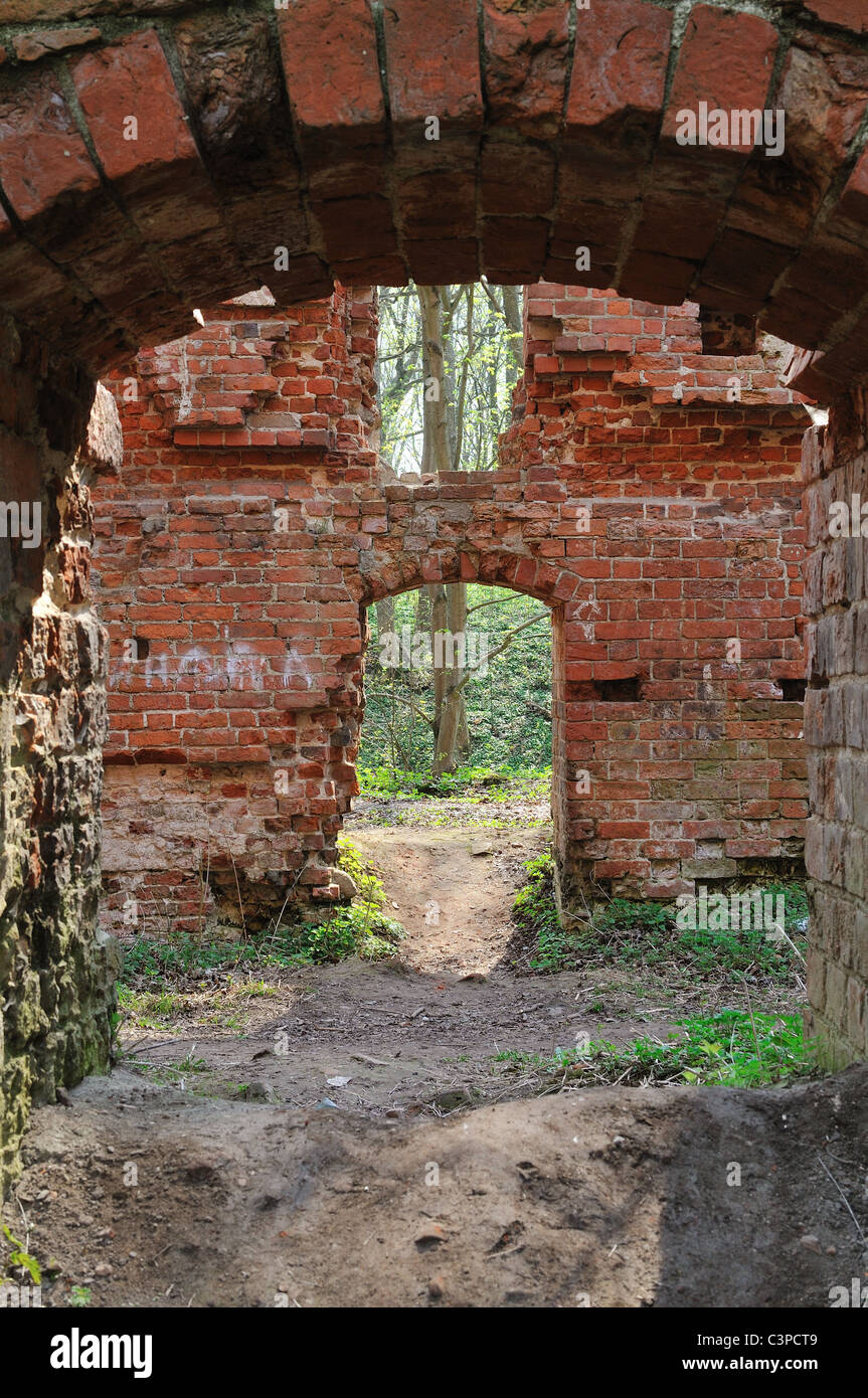 Brick wall of old castle Balga in Prussia, Kaliningrad region, Russia ...