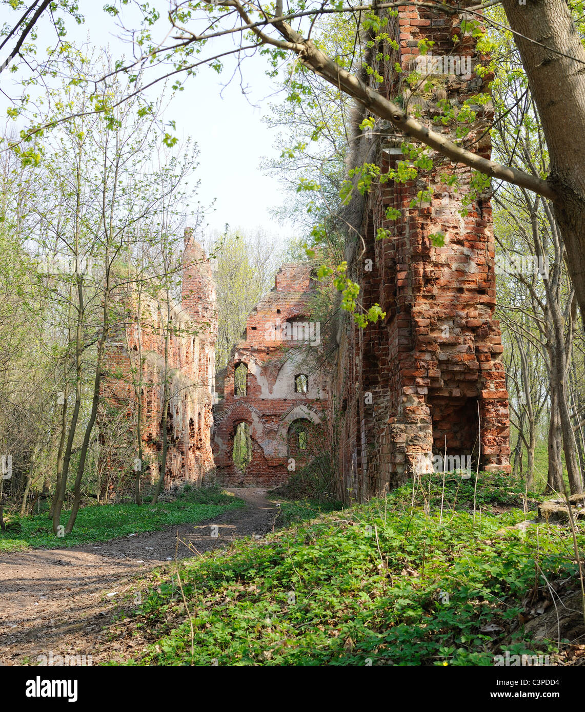 Brick wall of old castle Balga in Prussia, Kaliningrad region, Russia ...