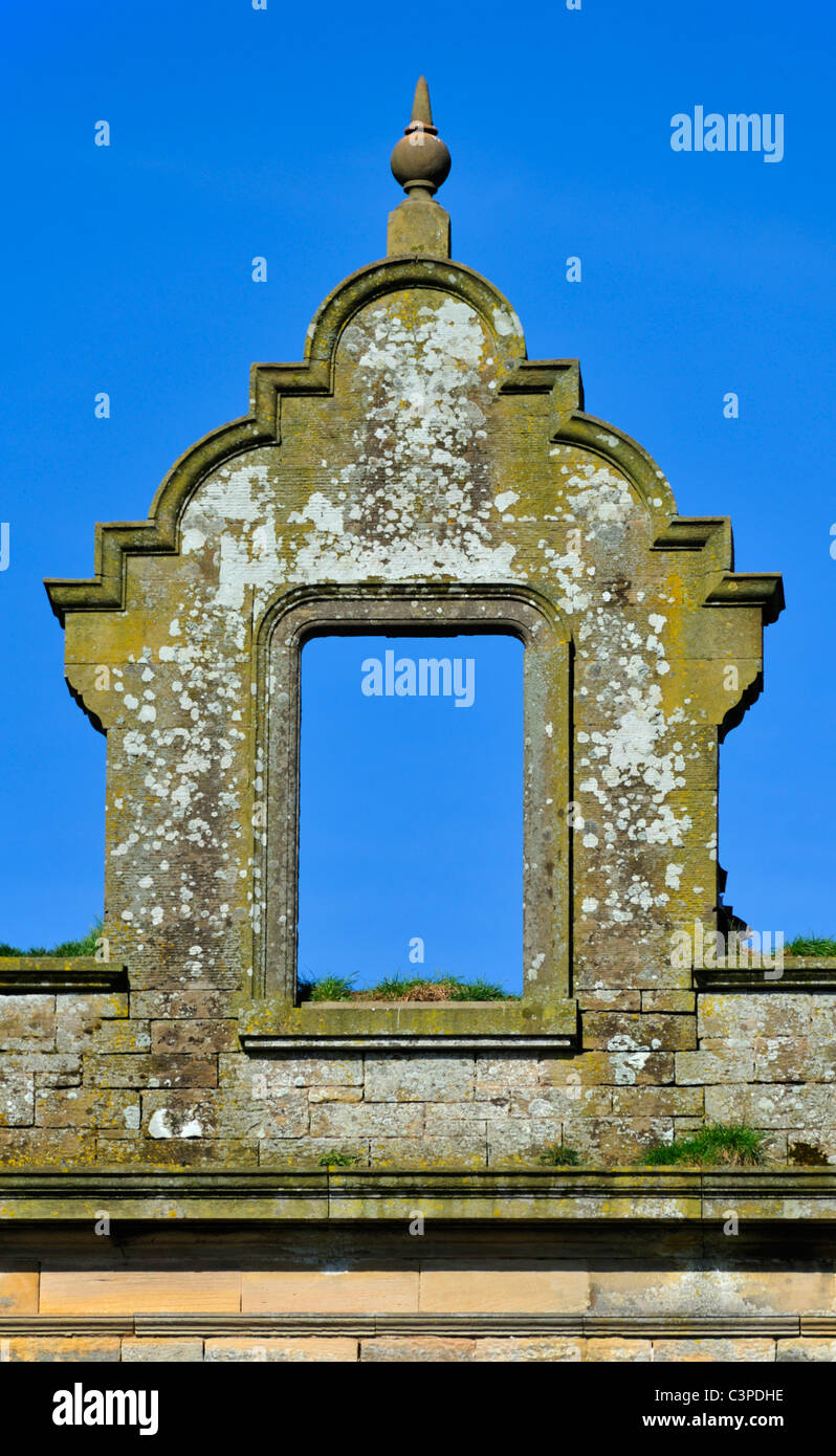 Detail of window. Kirklinton Hall, Kirklinton, Cumbria, England, United ...