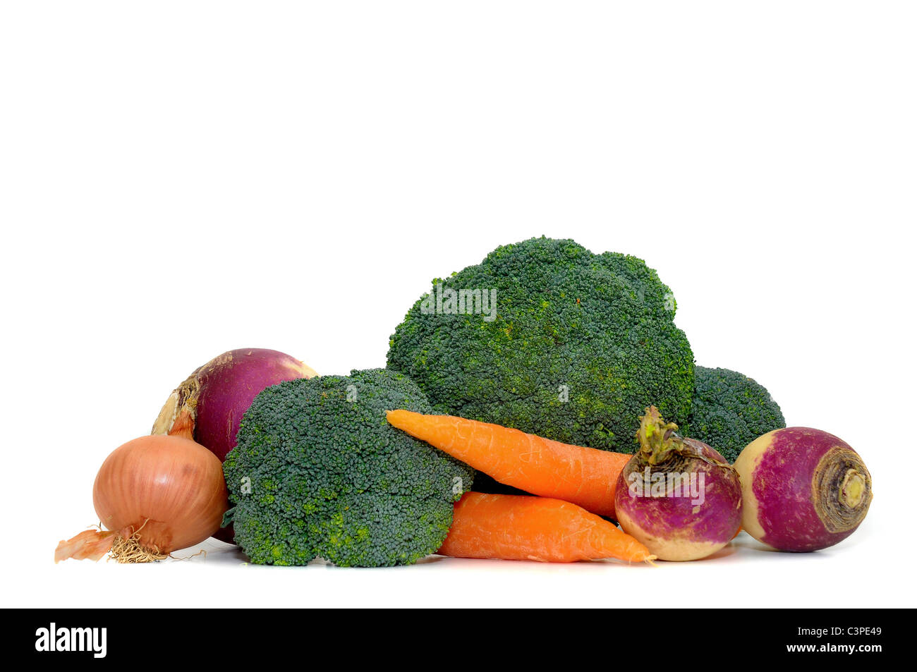 Group of vegetables isolated in white Stock Photo - Alamy