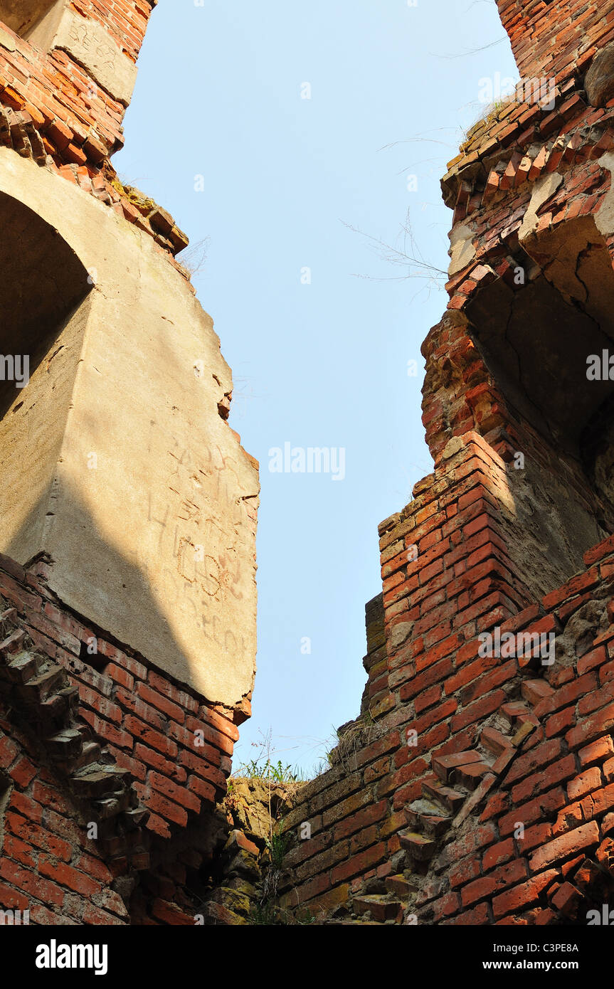 Brick wall of old castle Balga in Prussia, Kaliningrad region, Russia ...
