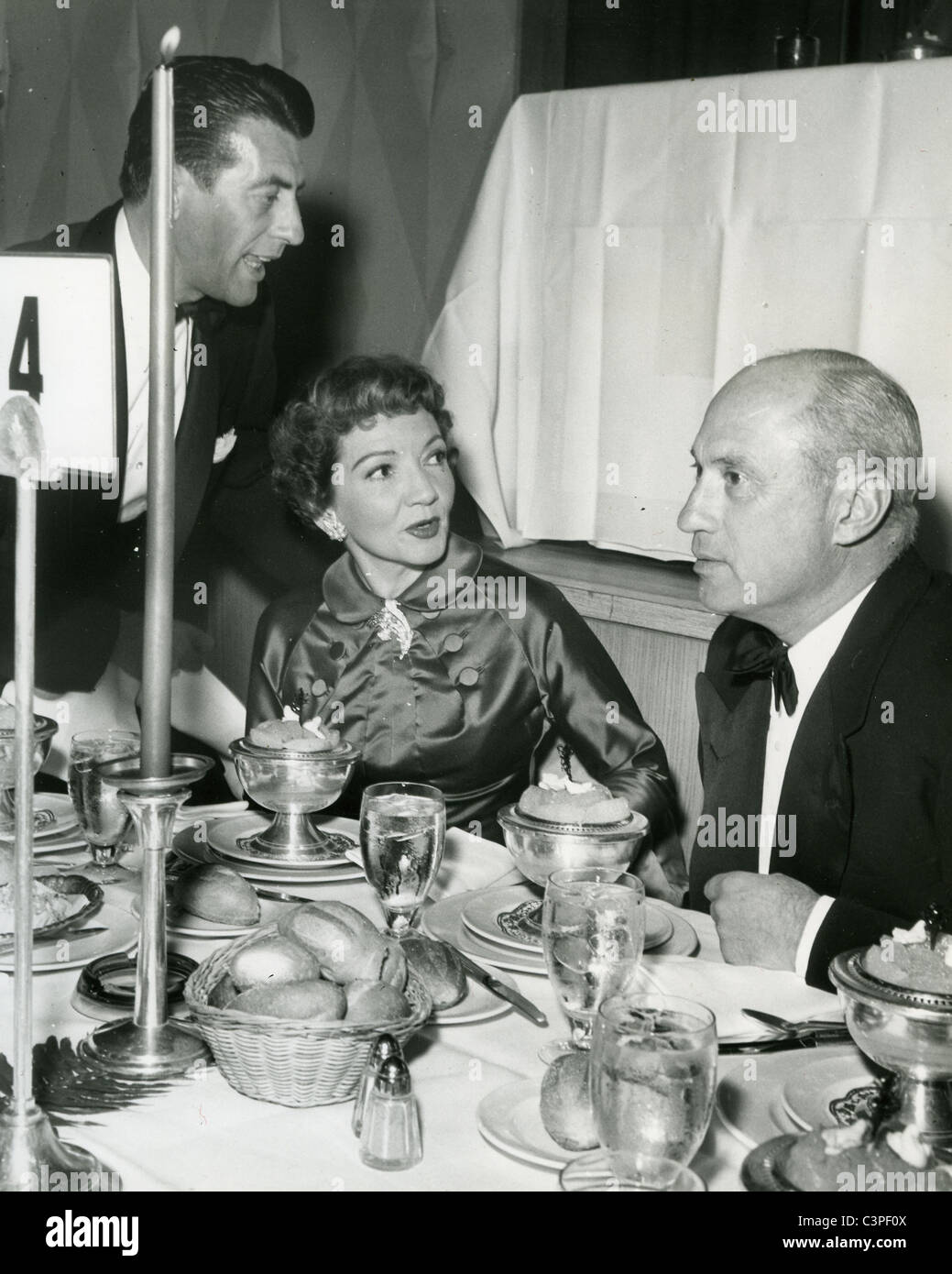 CLAUDETTE COLBERT (1903-1996) US film actress with surgeon husband Dr ...