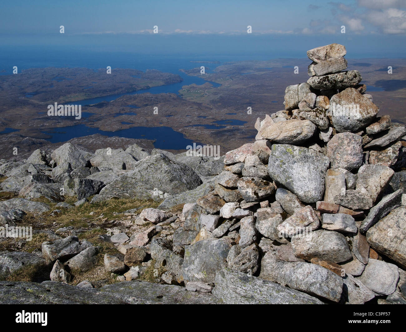 Cairn on summit ceann garbh hi-res stock photography and images - Alamy