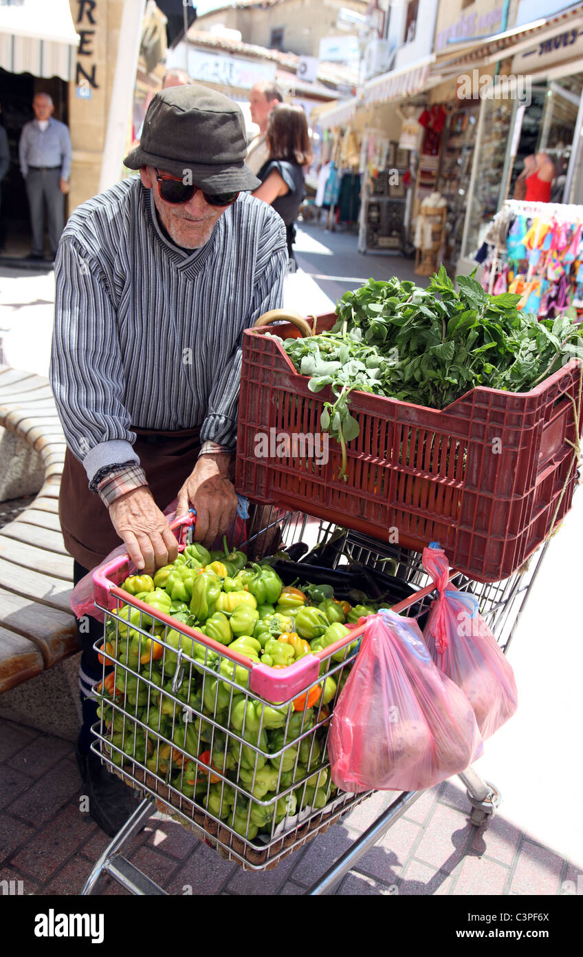 blind vegetable seller, Nicosia, Cyprus Stock Photo - Alamy