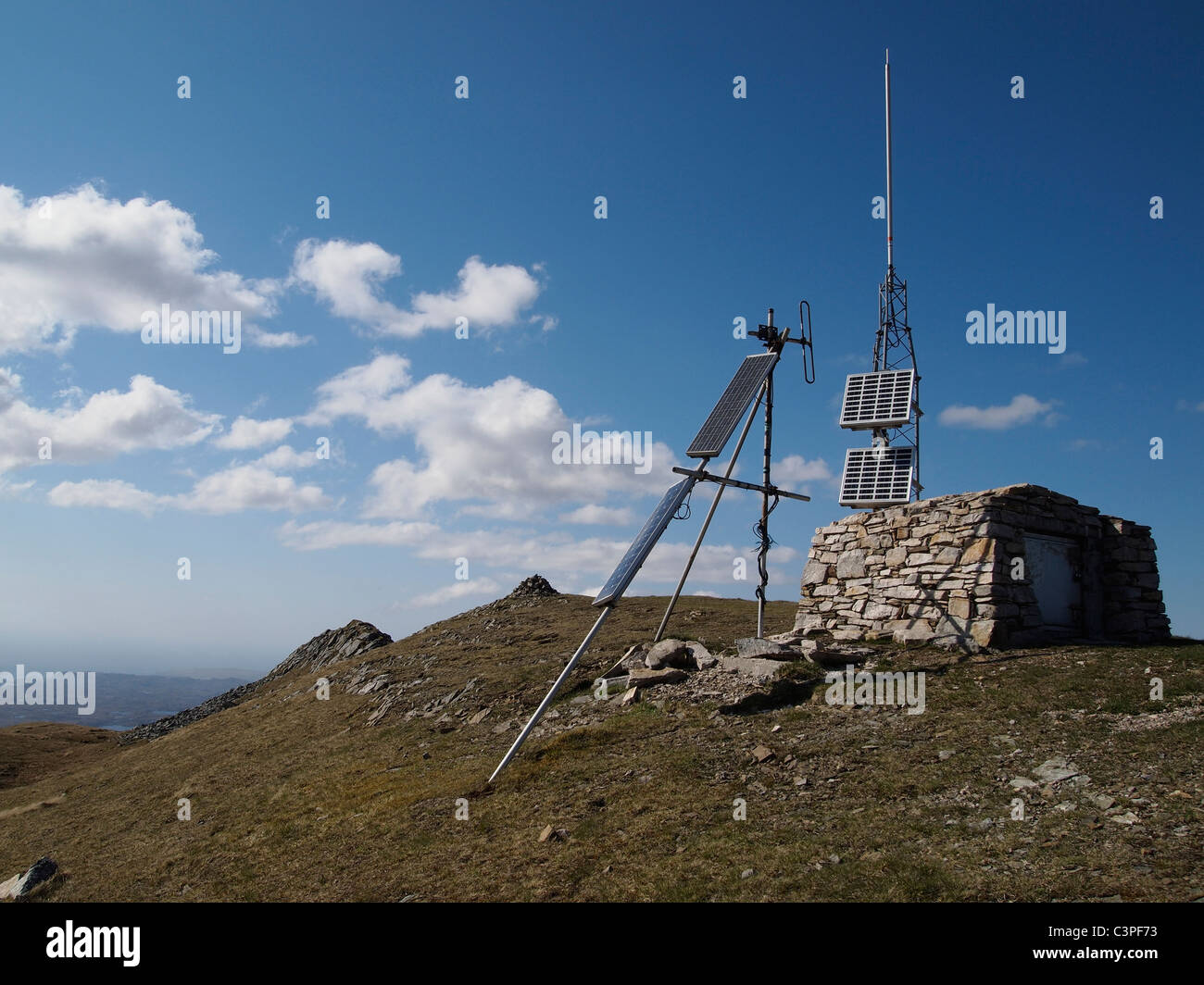 Aerial on summit of Ben Stack, Assynt, Scotland Stock Photo - Alamy