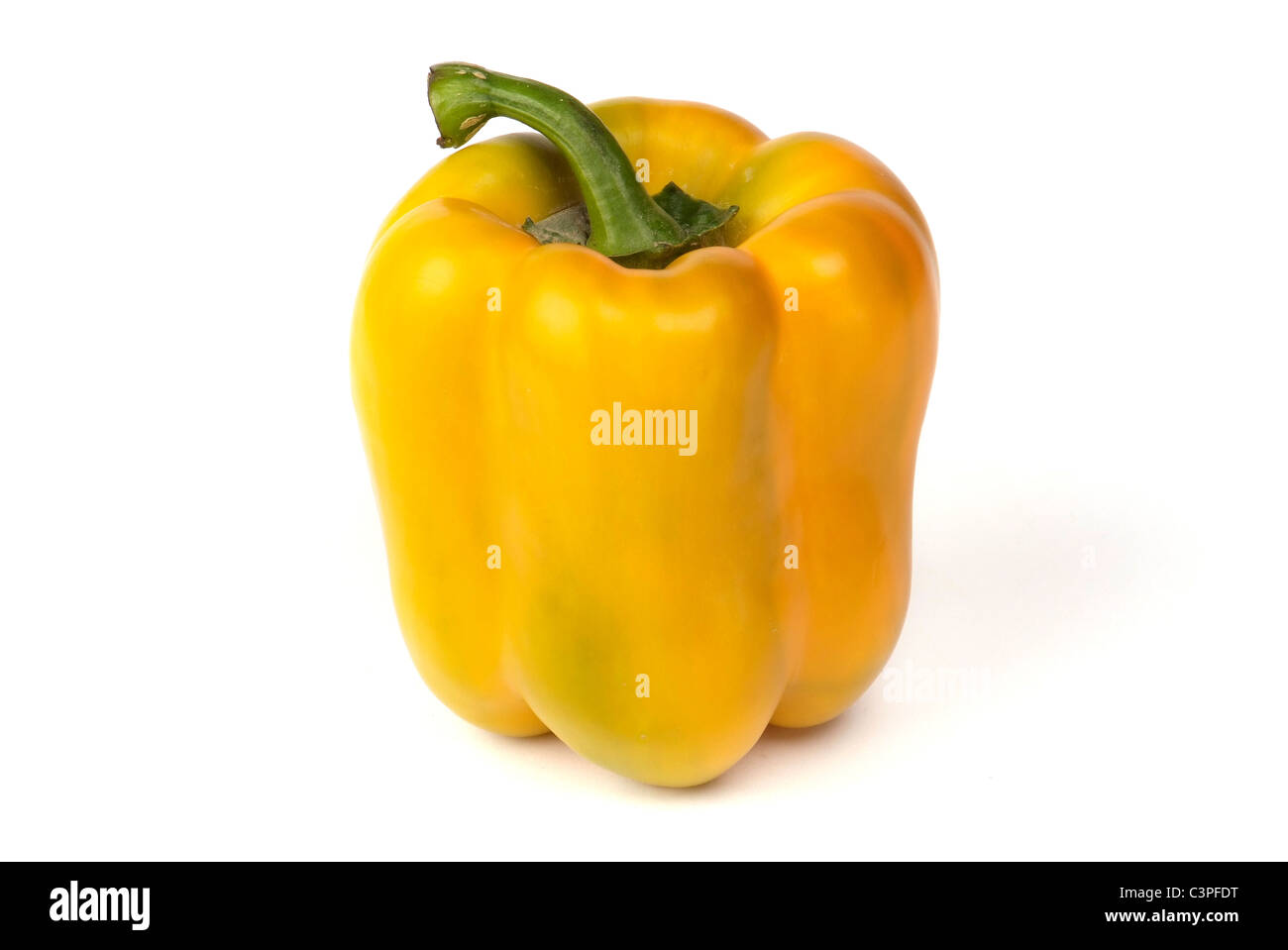 yellow pepper isolated on white Stock Photo - Alamy