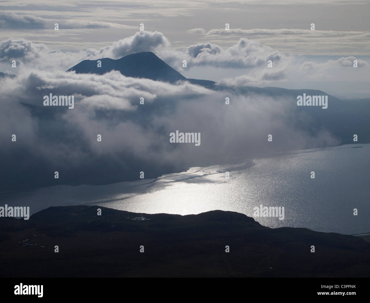 Sail Mhor from Beinn nam Ban near Ullapool, Scotland Stock Photo - Alamy