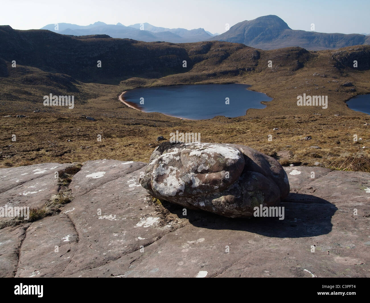 Sail Mhor from Beinn Ghoblach, Badrallach, Scotland Stock Photo - Alamy