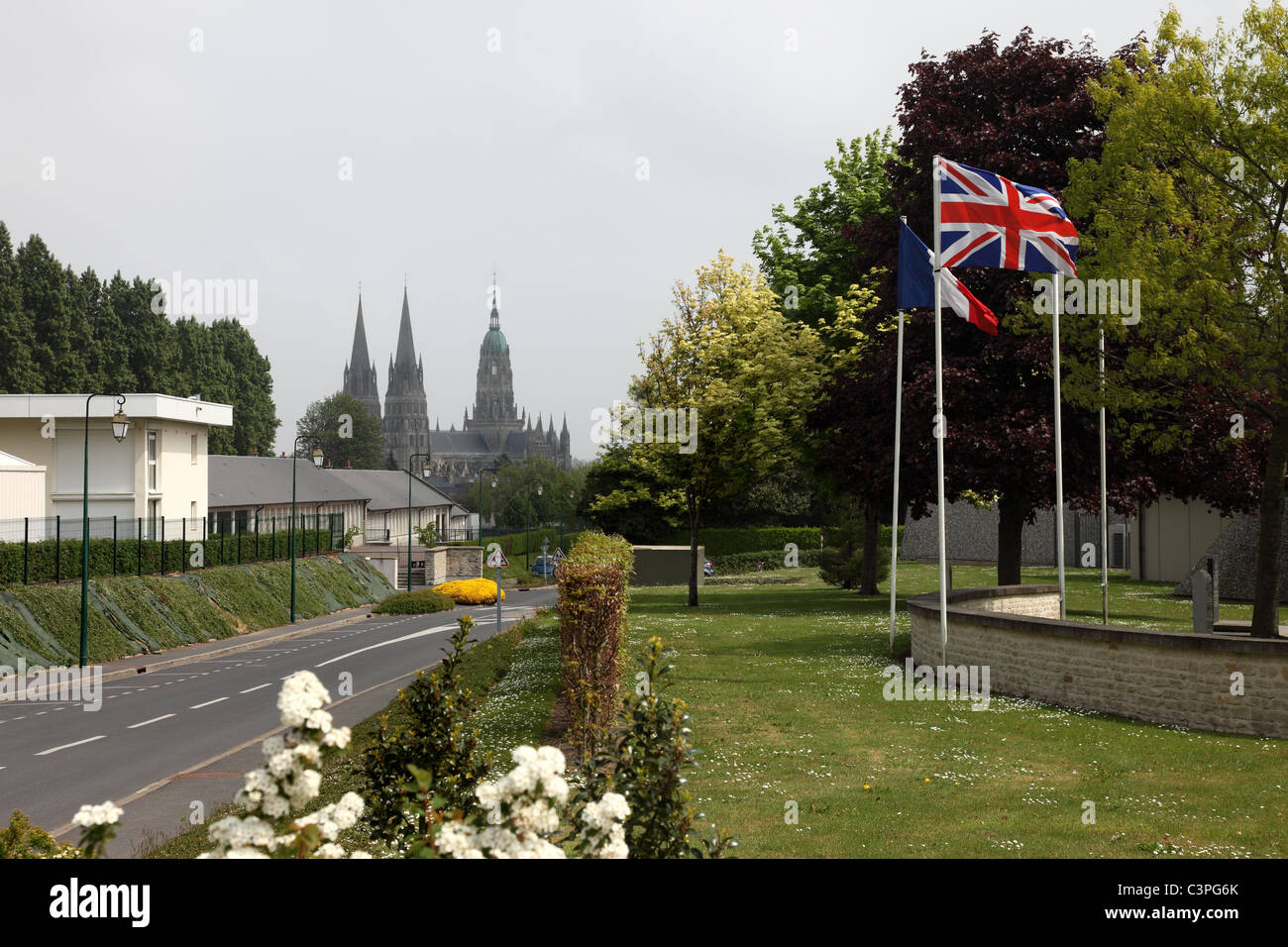 Bayeux Cathedral From the Battle of Normandy Memorial Museum and the ...