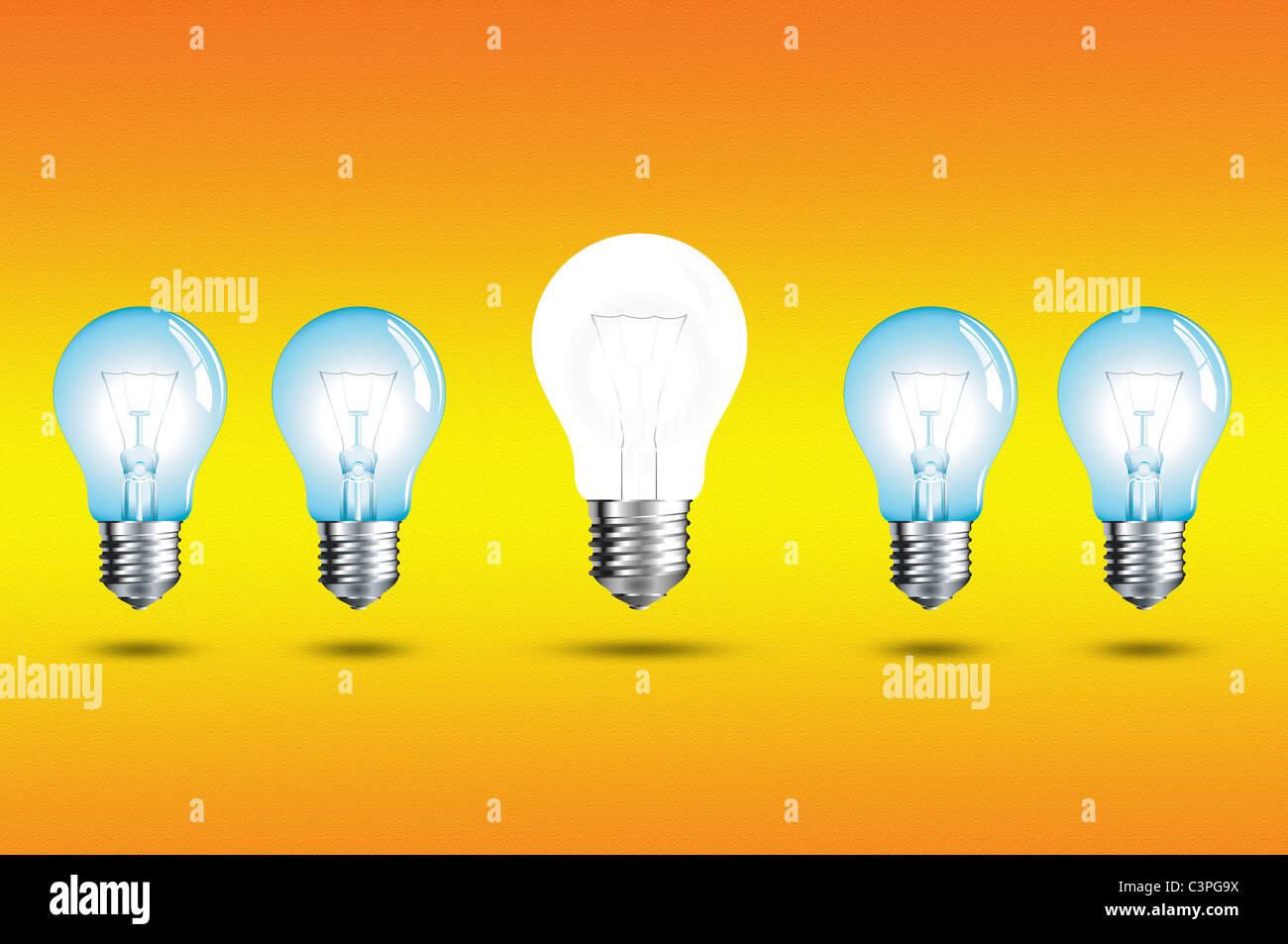 Bulbs in a row Stock Photo - Alamy