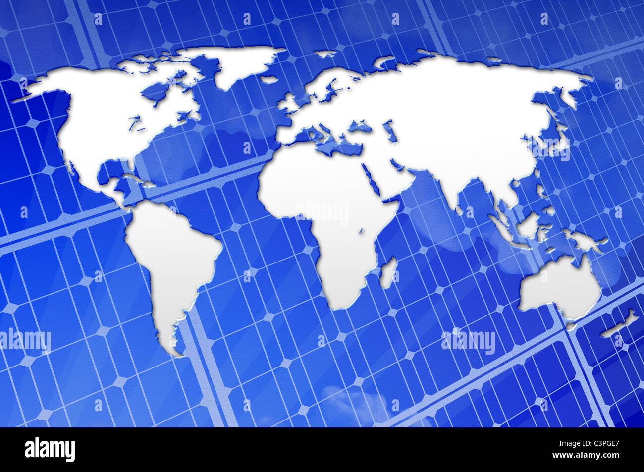 Solar map of the world hi-res stock photography and images - Alamy