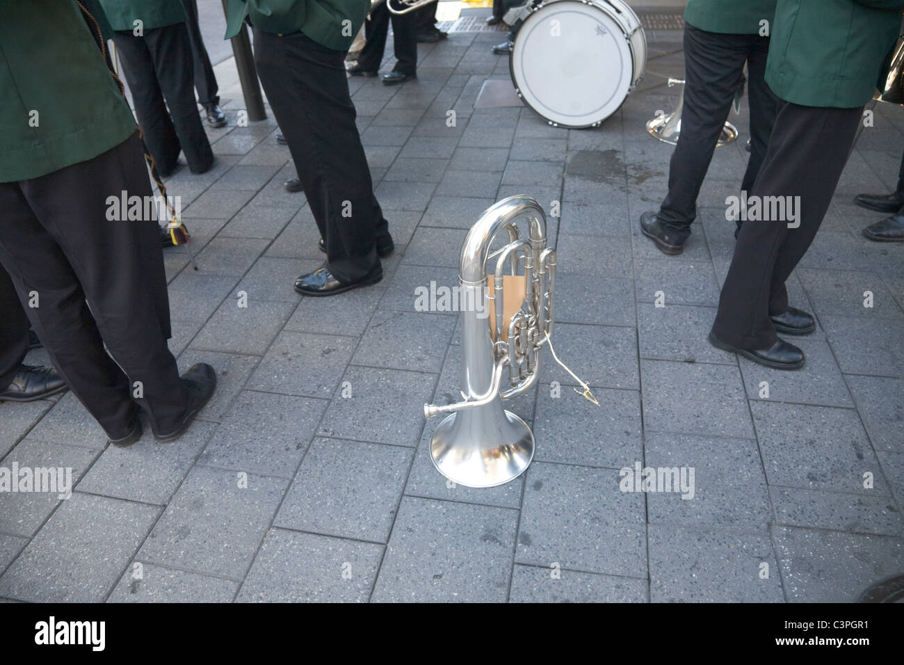 Marching Band with Trombone Stock Photo - Alamy