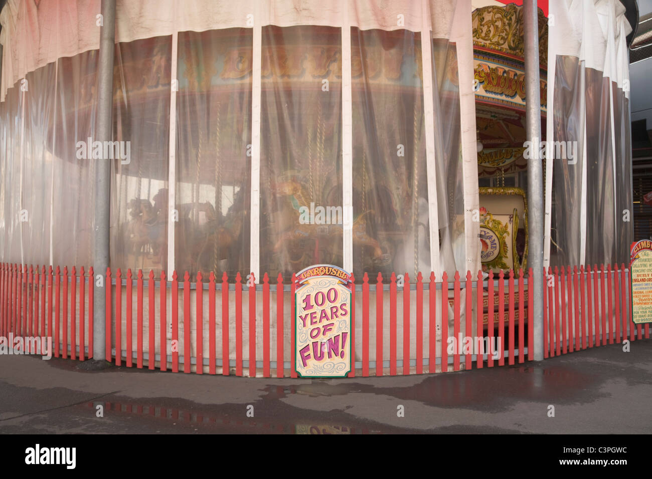Carousel in Amusement Park in Sydney Australia Stock Photo - Alamy