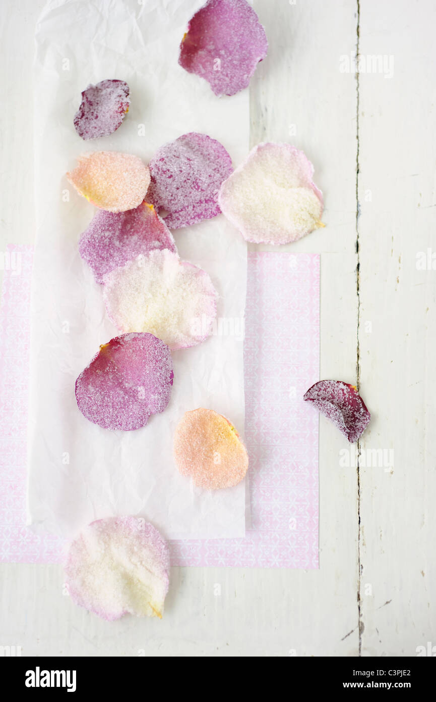 Sugared rose petals hi-res stock photography and images - Alamy