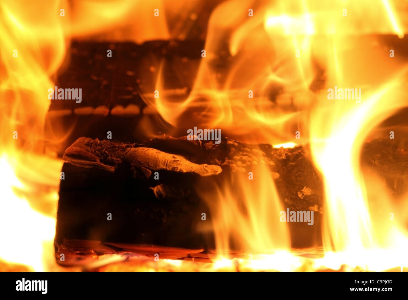 fire in the chimney Stock Photo - Alamy