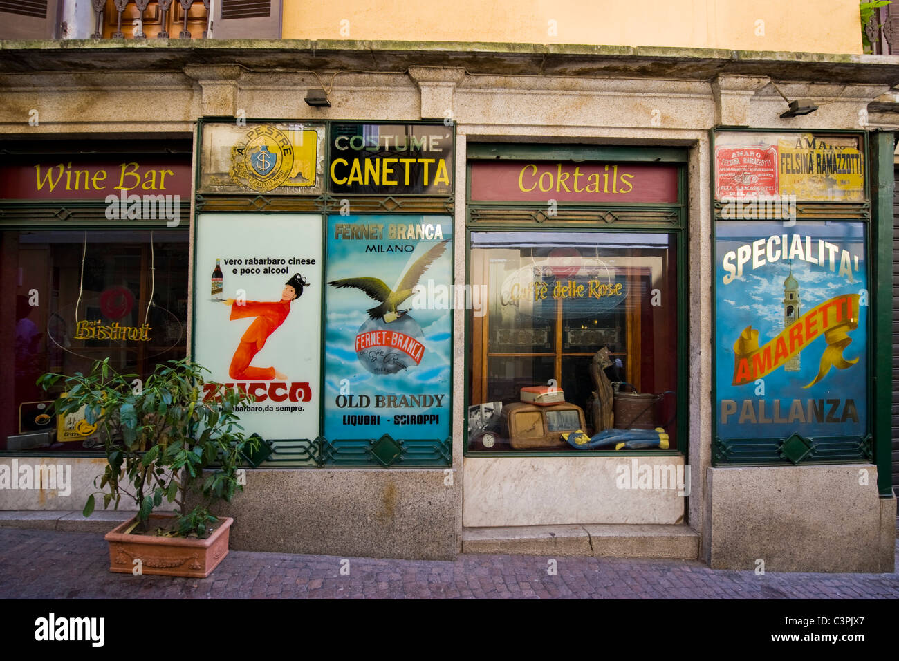 Old town, Pallanza, Italy Stock Photo - Alamy