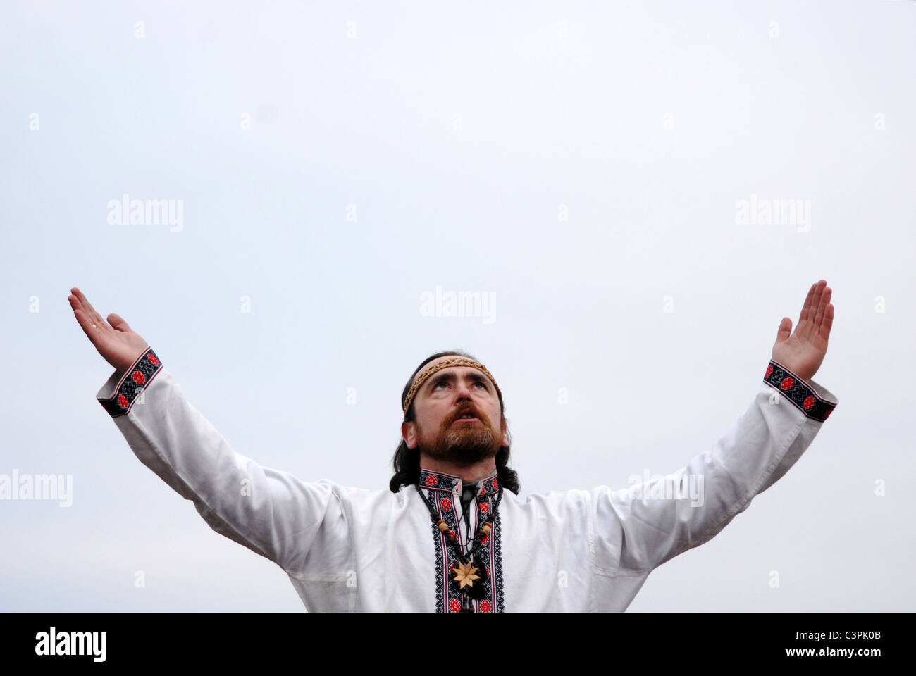 Pagan Veles celebration in Kiev, Ukraine Stock Photo - Alamy