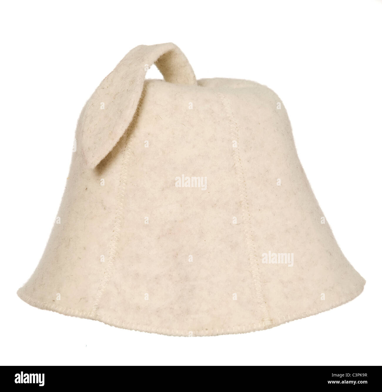 White cap with no ornaments only plain fabric Stock Photo - Alamy