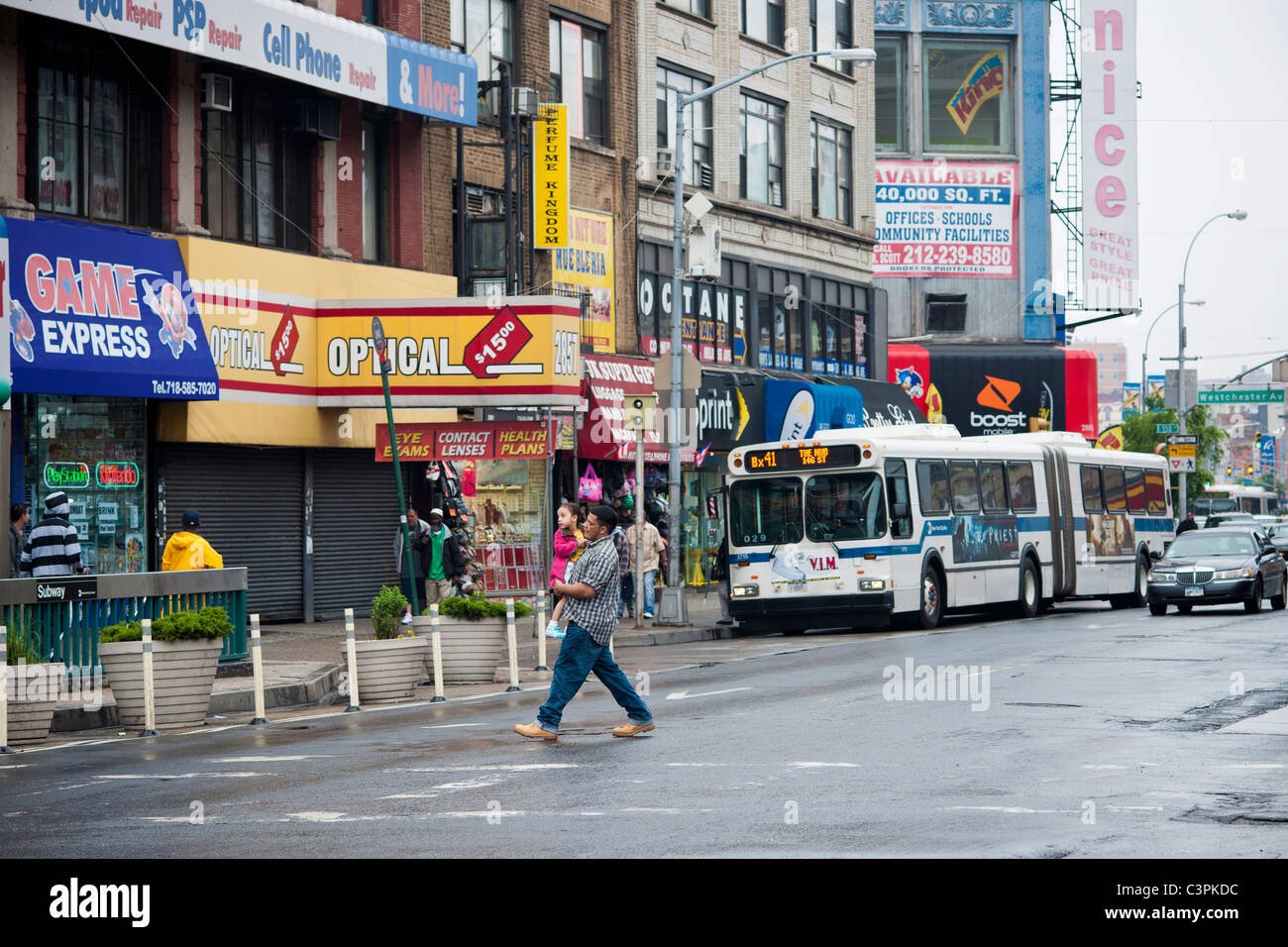Shopping in the Hub, in the Melrose section of the New York borough of ...