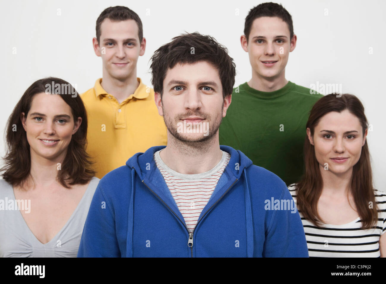 Friends smiling, portrait Stock Photo - Alamy