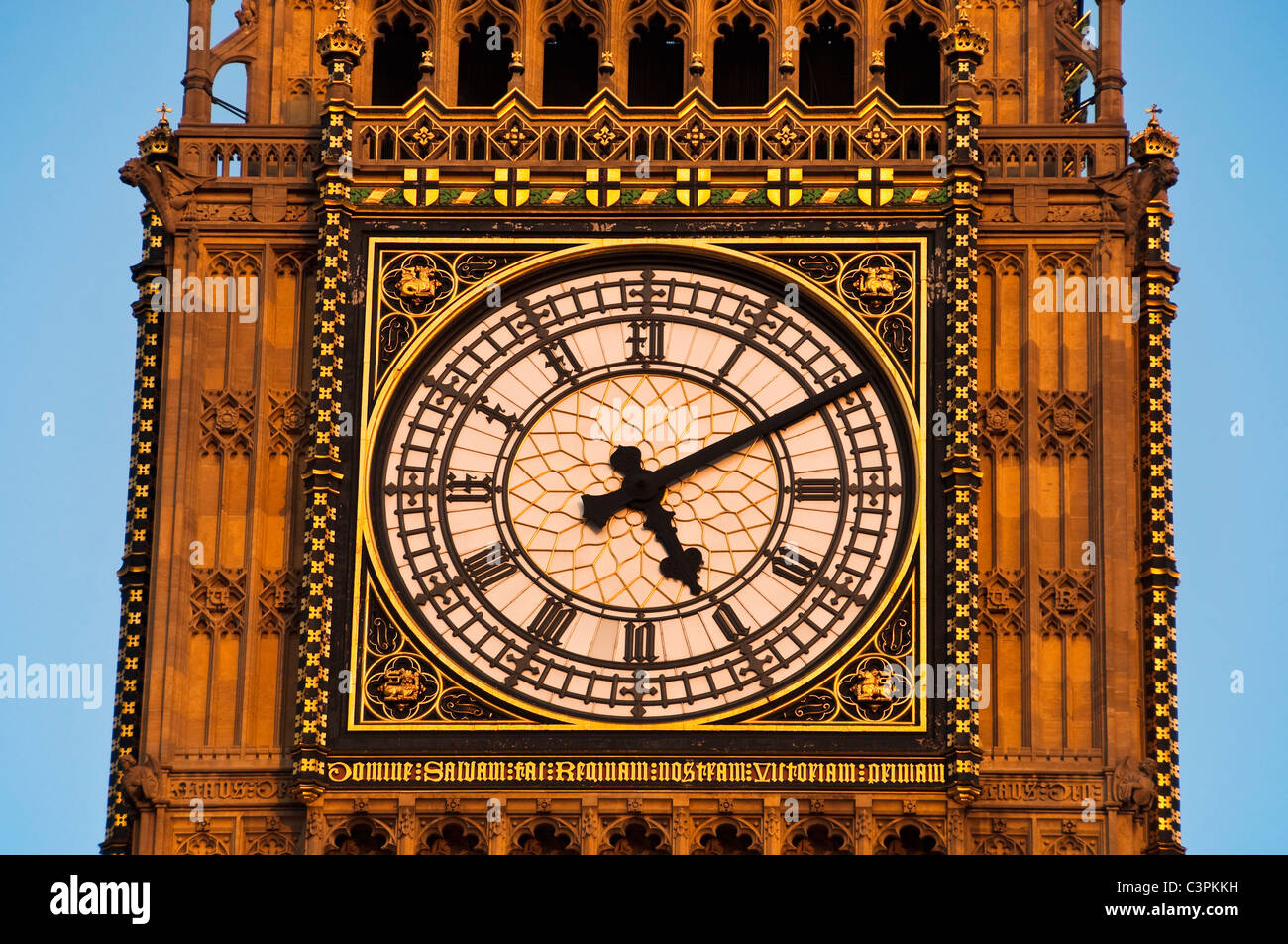 Detail of the Clock Tower of London Stock Photo - Alamy
