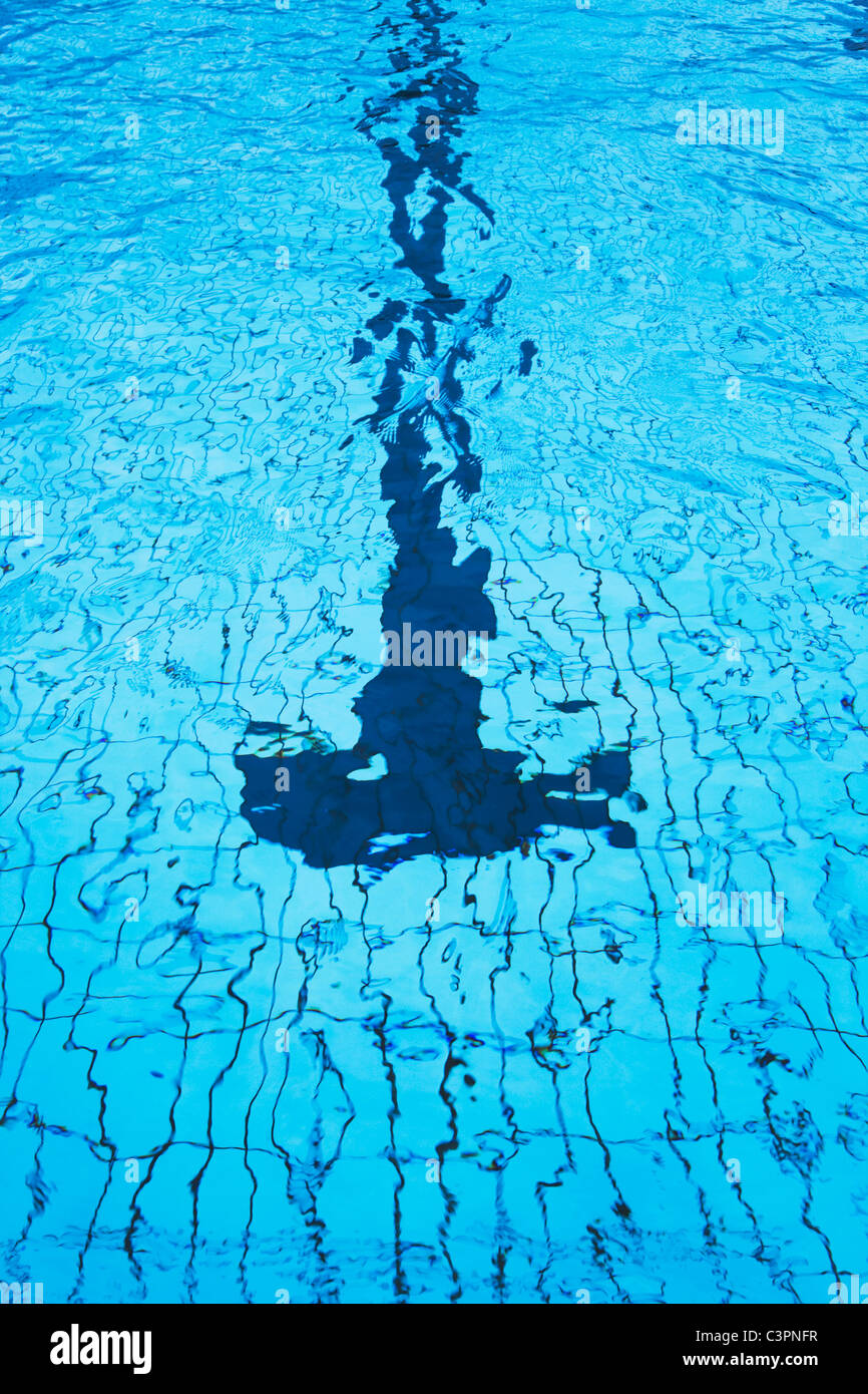 Water rippling in swimming pool, close up Stock Photo - Alamy