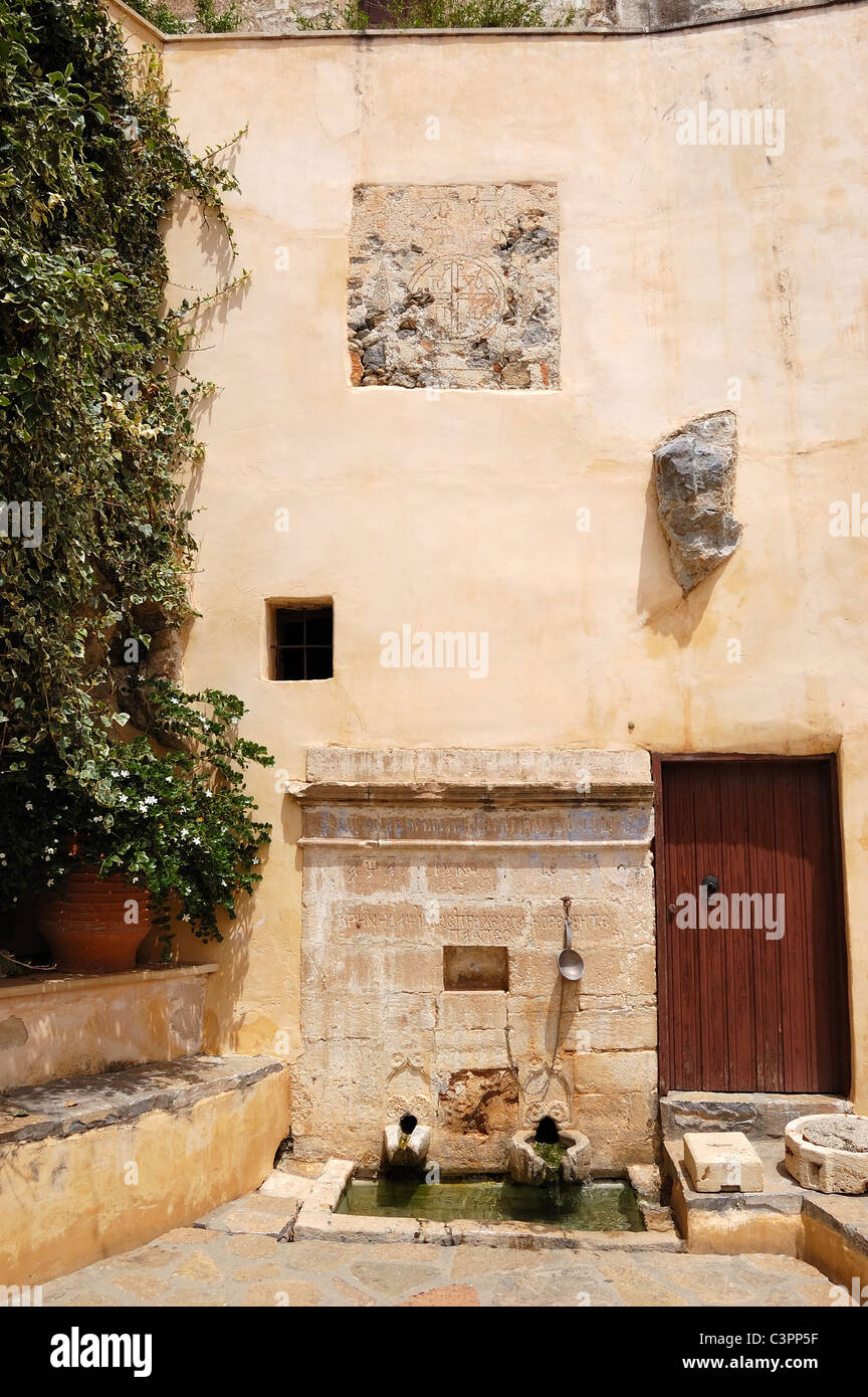The spring in Monastery of Preveli, Crete, Greece Stock Photo - Alamy