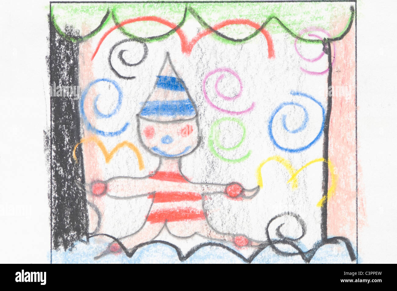 Germany, Munich, Child's drawing in exercise book Stock Photo - Alamy