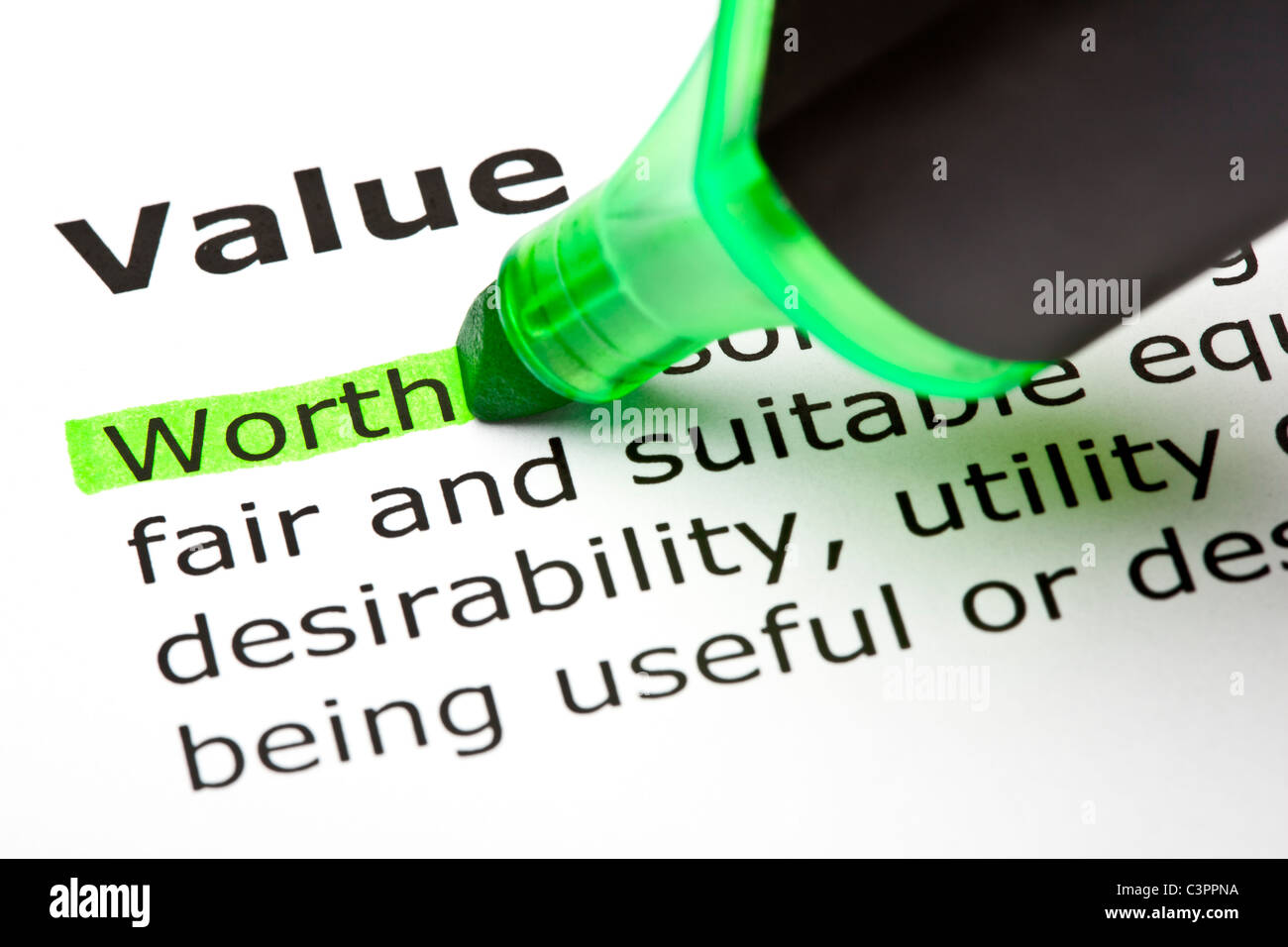 Fair market value text hi-res stock photography and images - Alamy