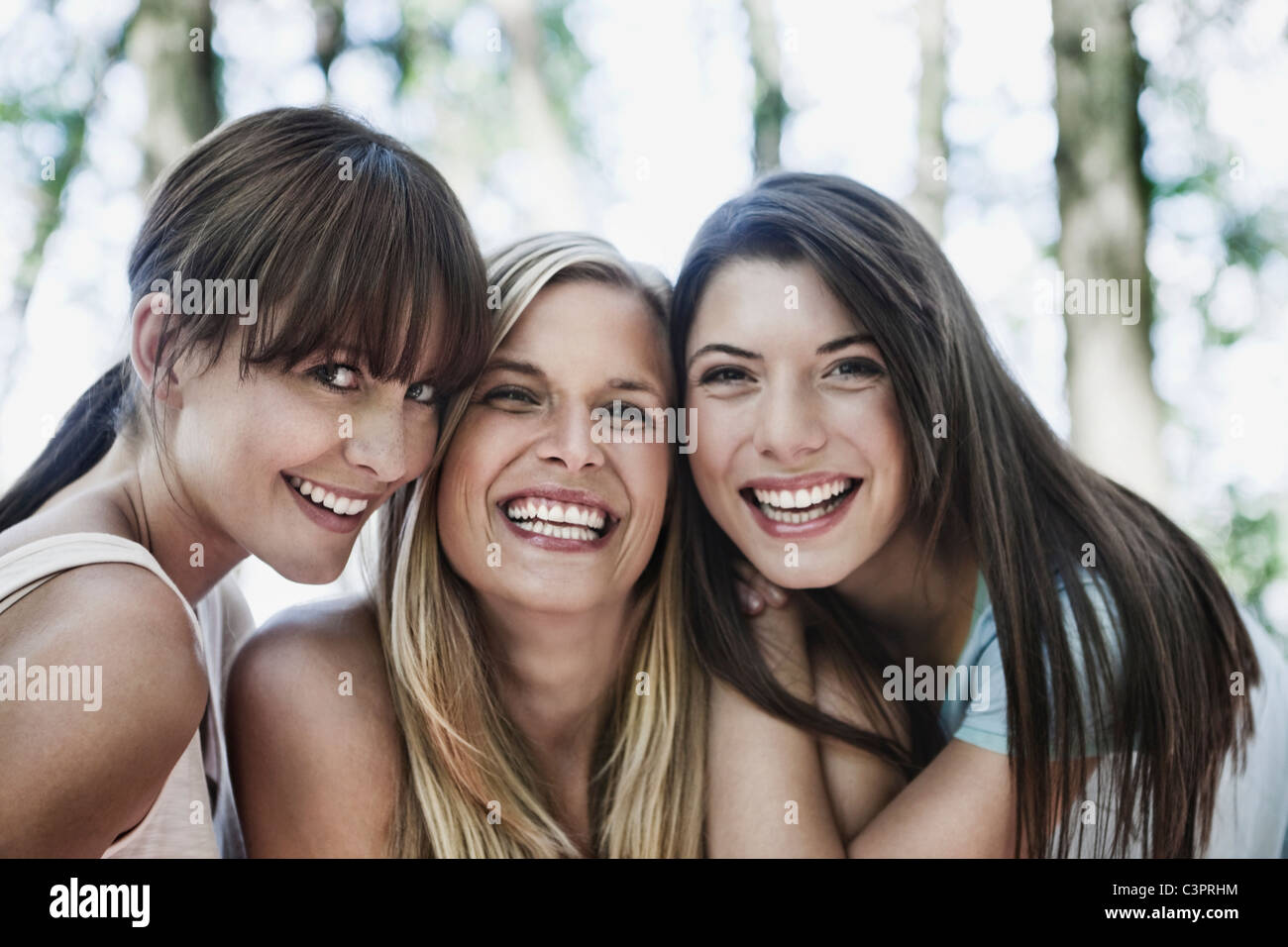 Germany, Cologne, Women smiling, portrait Stock Photo - Alamy