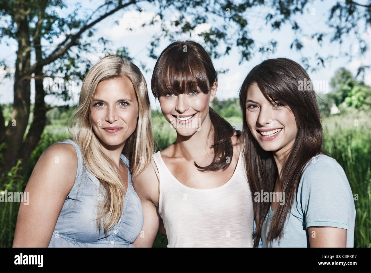 Germany, Cologne, Women smiling, portrait Stock Photo - Alamy