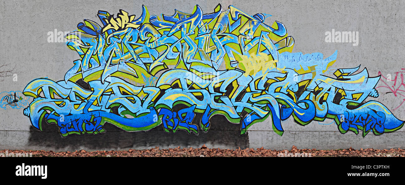 Germany, Dachau, Graffiti on wall Stock Photo - Alamy