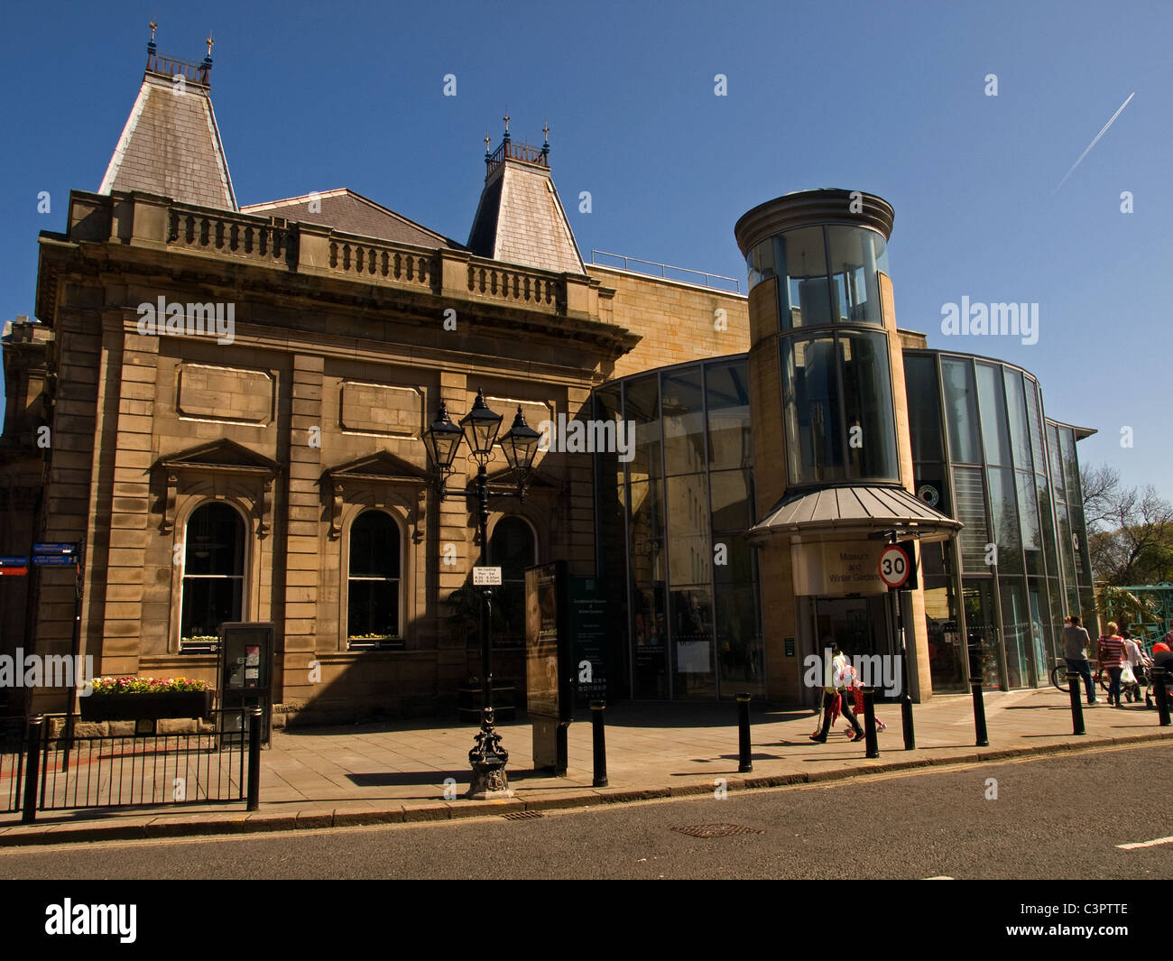 Entrance to Museum and Winter Gardens Sunderland Tyne And Wear England ...