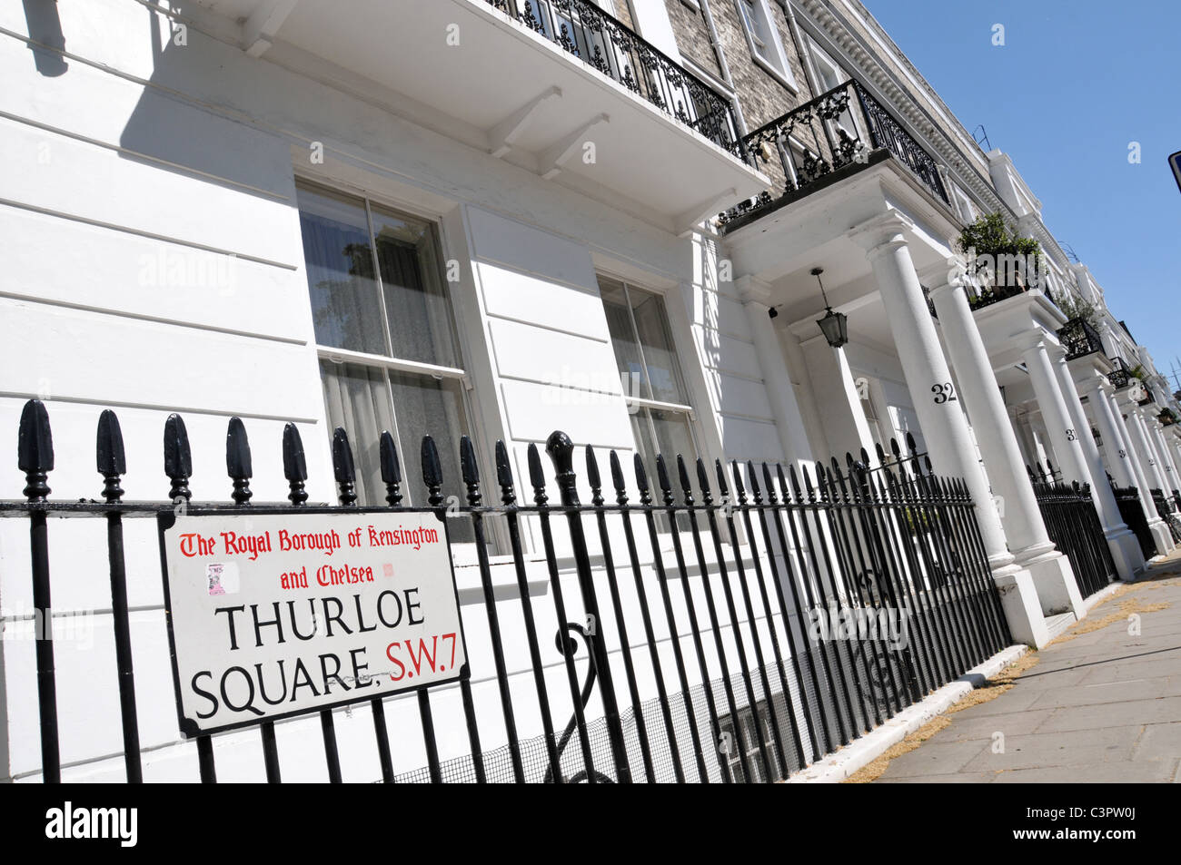 Thurloe Square South Kengsington London elegant Georgian architecture ...