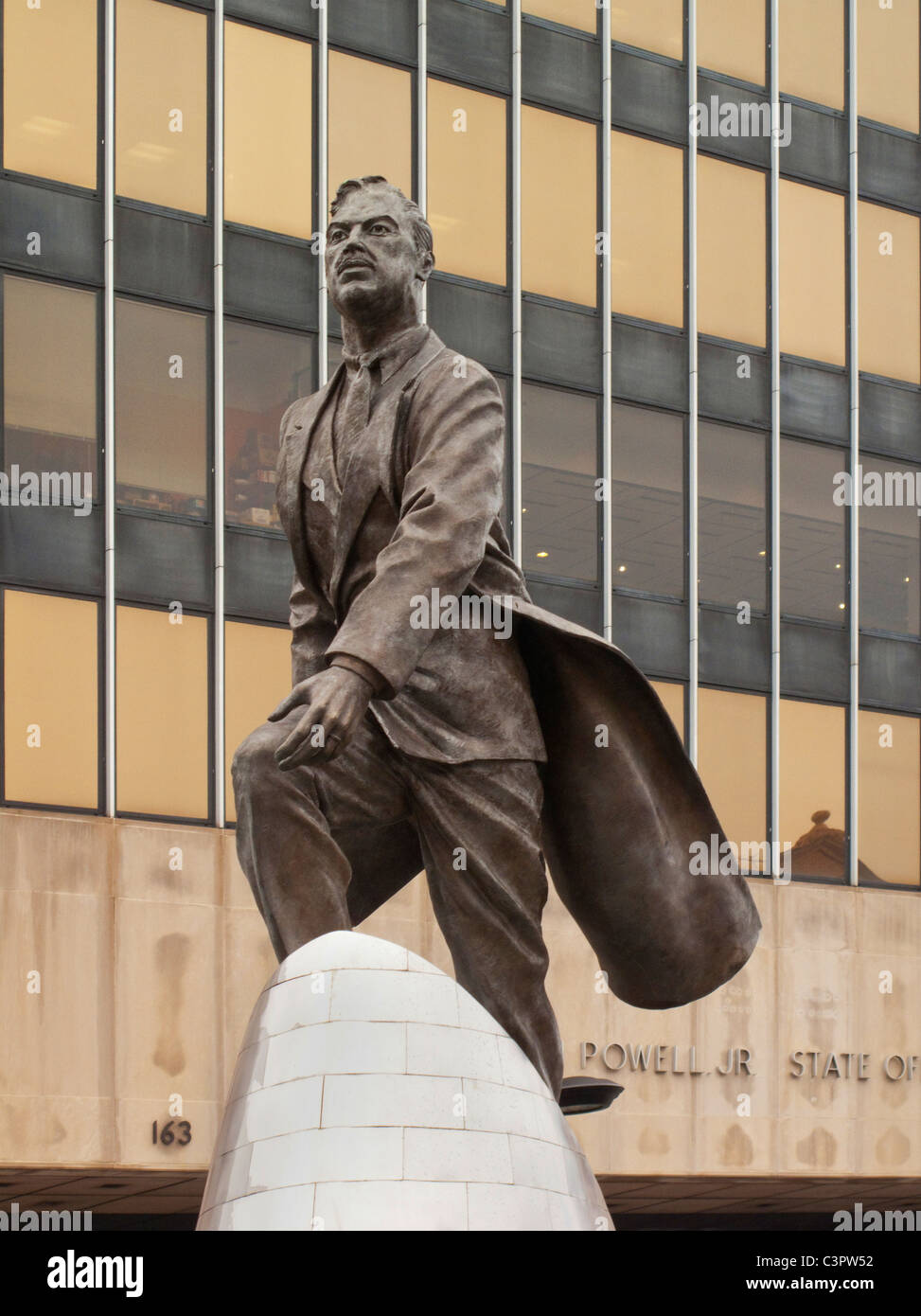 Adam Clayton Powell Jr statue in Harlem NY Stock Photo - Alamy