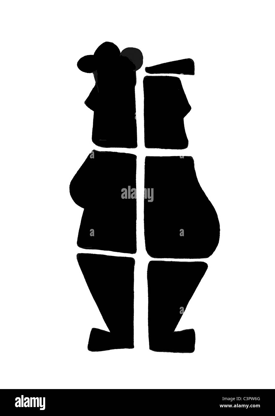 Gemini zodiac sign astrology Black and White Stock Photos & Images - Alamy