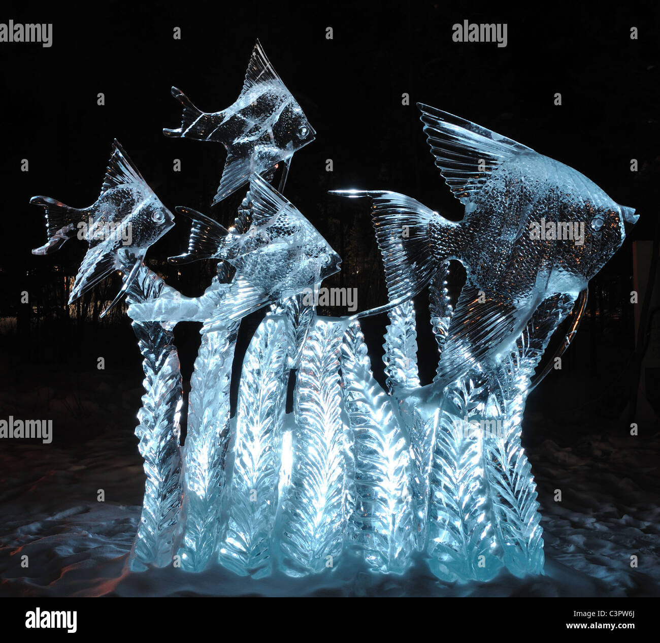 FAIRBANKS, AK - MARCH 9: Ice Sculpture, 2010 World Ice Art ...