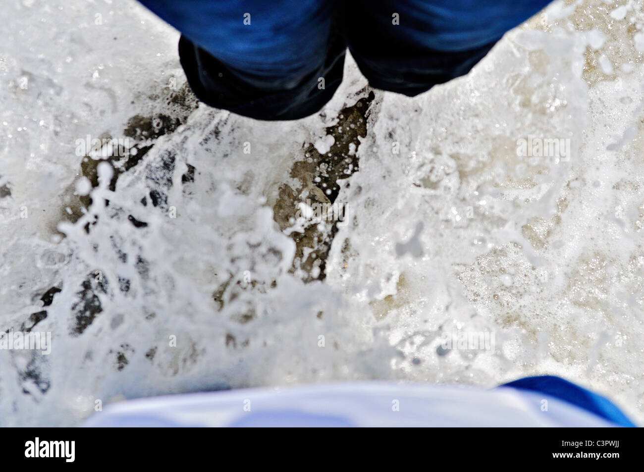 Running Through Water Splash High Resolution Stock Photography and ...