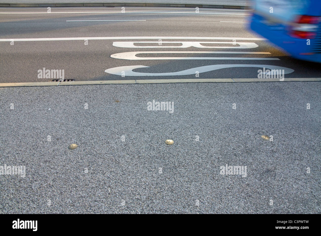 Bus moving on the road hi-res stock photography and images - Alamy
