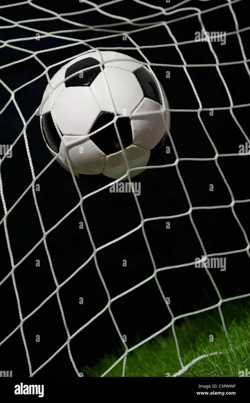 Sport football action scoring goal net hi-res stock photography and ...