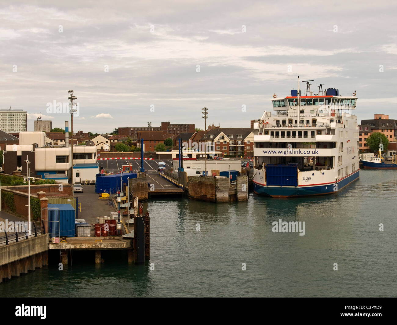 Wightlink ferry terminal Portsmouth Hampshire England UK with the ...