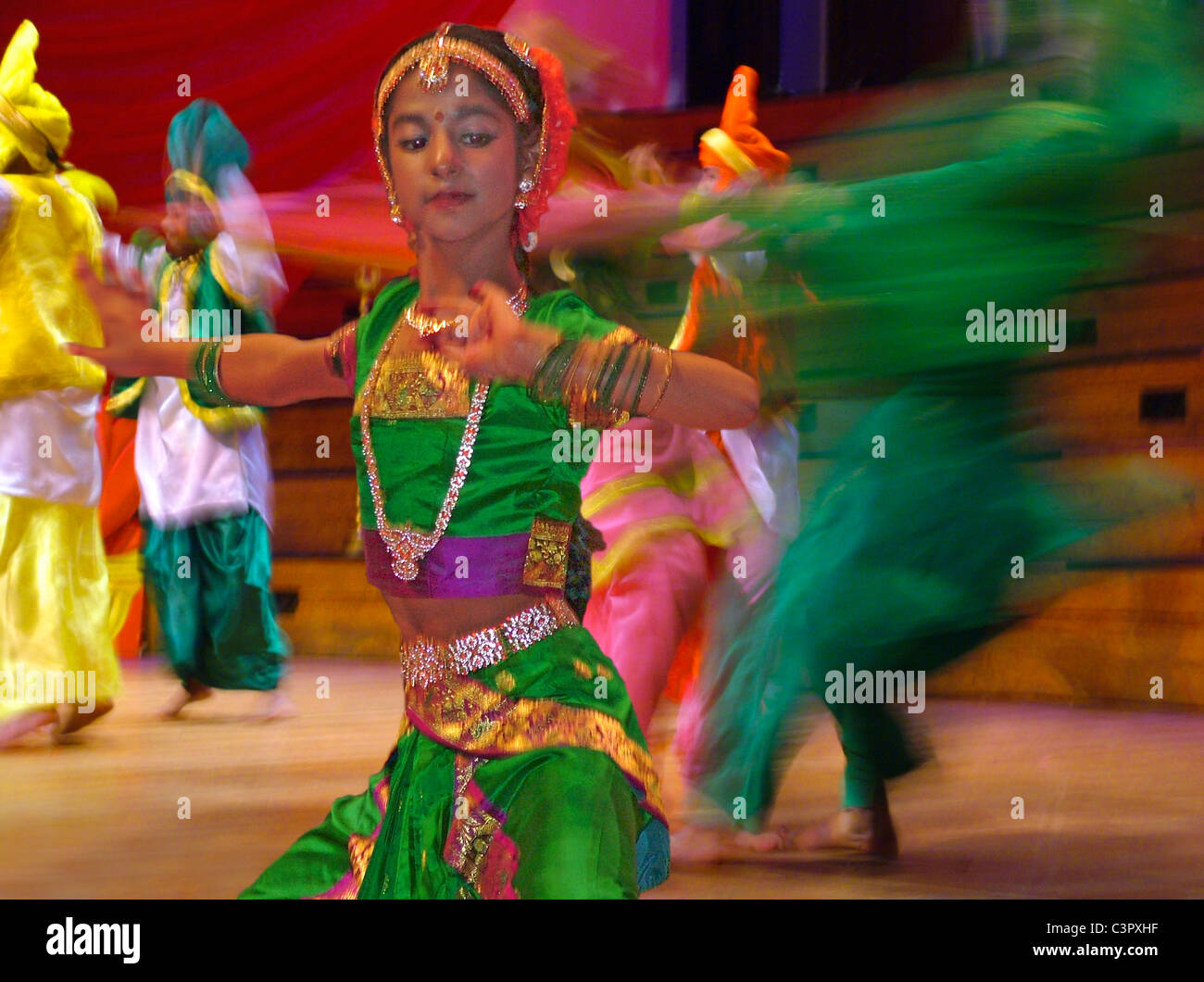 Indian dancers Diwali cultural festival Stock Photo - Alamy